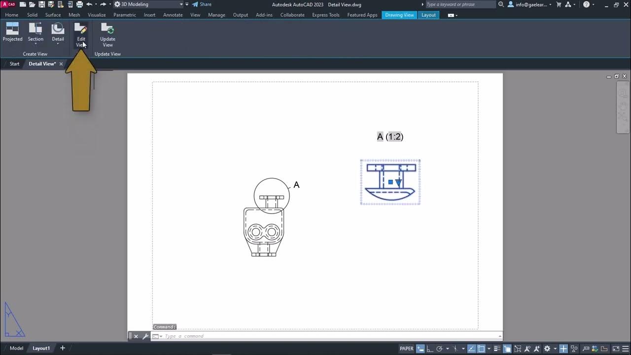 Create detail views (AutoCAD 3D Tutorials) - YouTube