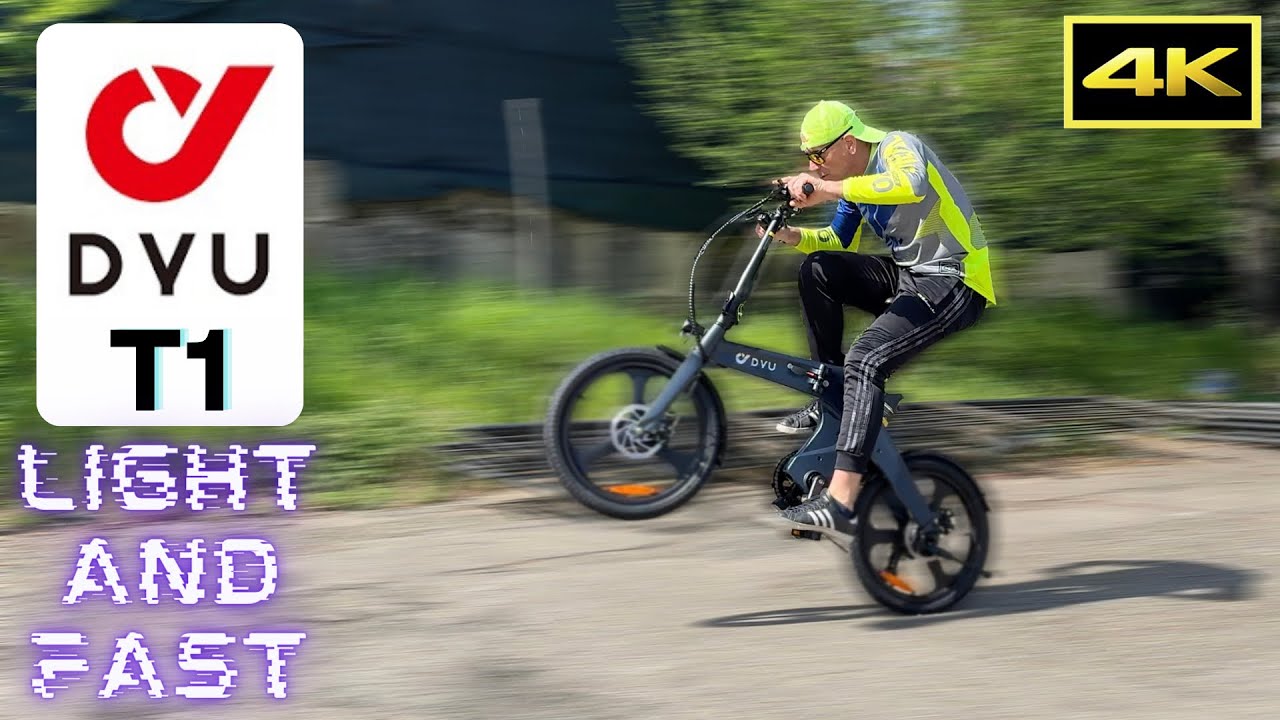DYU T1 - THE BEST AND POWERFUL ULTRA PORTABLE EBIKE - FULL TEST - 4K ...