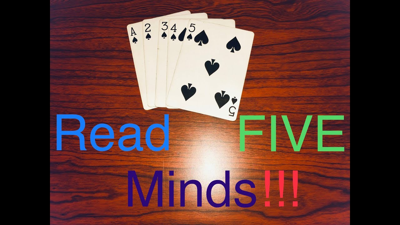 Read FIVE Minds At Once Card Trick :) - YouTube