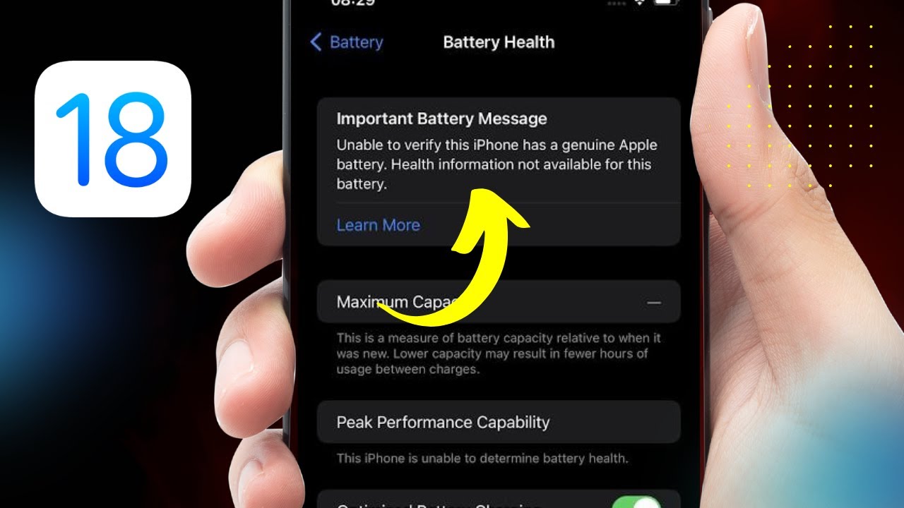 How to fix important battery message unable to verify this iPhone has a ...