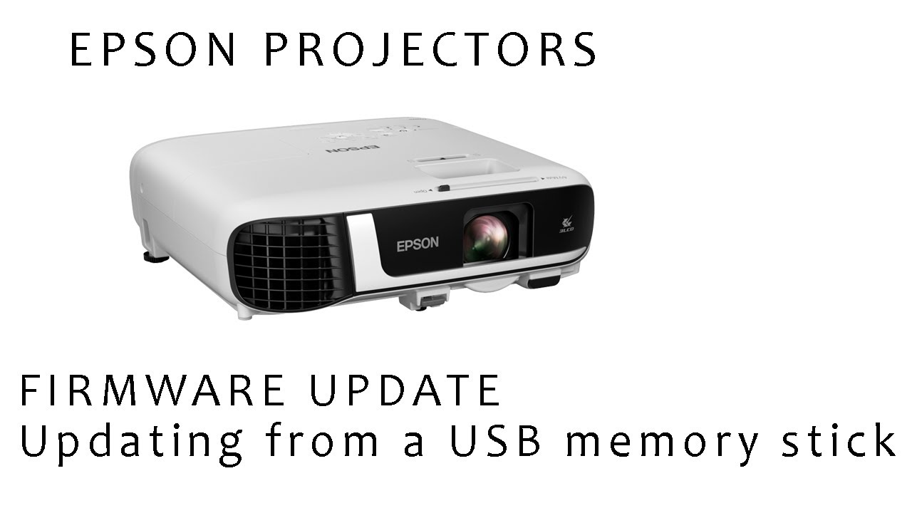 Epson's projectors :Firmware Update Function - YouTube