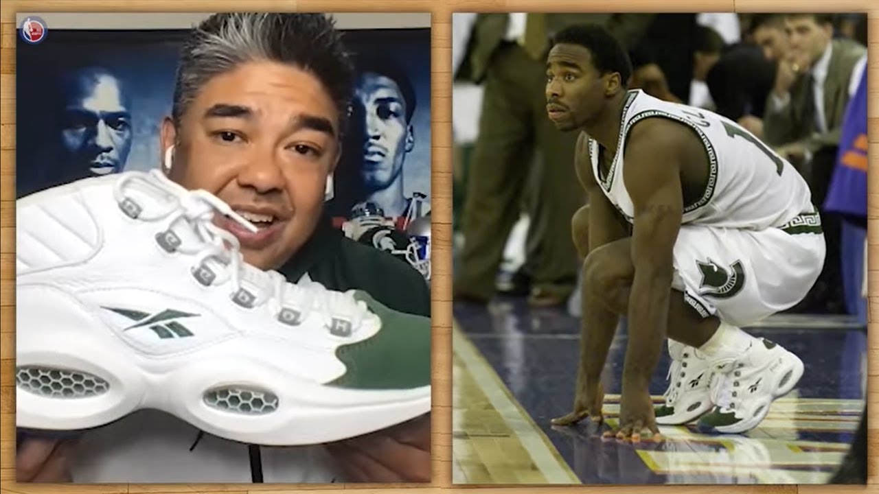 NBA Kicks: Reebok Allen Iversons in MSU green and white colorway | That ...