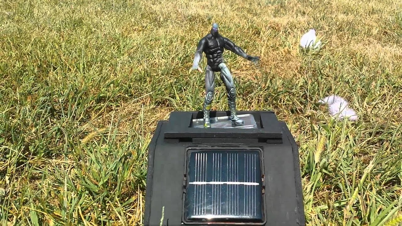 Solar Powered Action Figure - YouTube