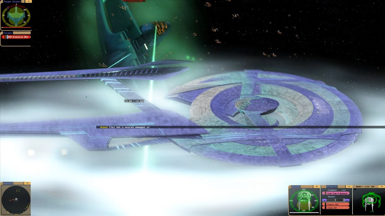 Kirk Class 32nd Century Connie Wrecks Romulan DS9 Fleet - YouTube