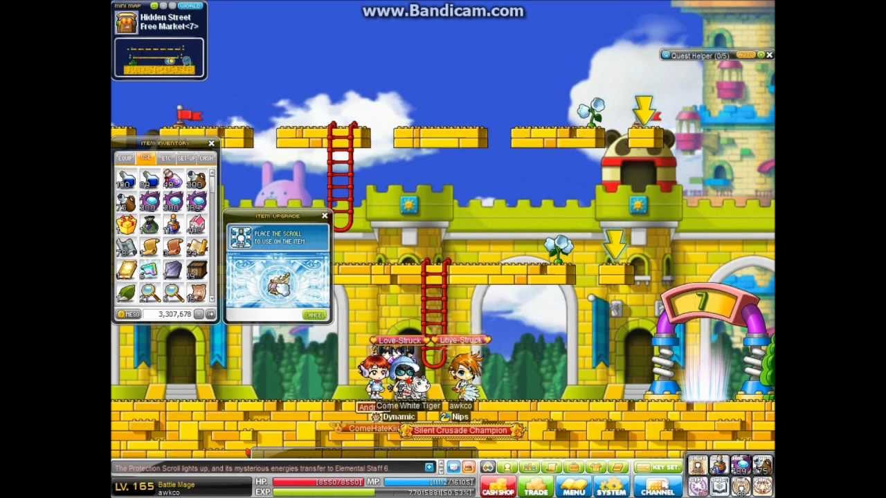 Maplestory Elemental Staff enhancing part 1 - YouTube