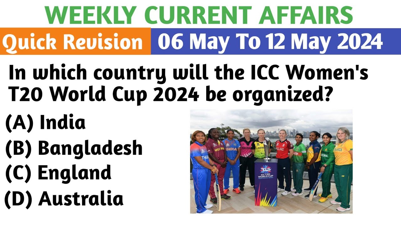 Top 30 Weekly Current Affairs| Current Affairs 2024 |Current Affairs ...