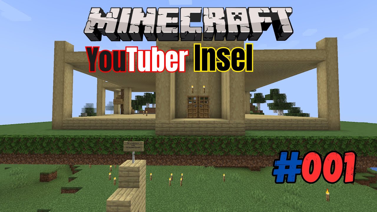 Minecraft YouTuber Insel | DAS NEUE PROJEKT 😍 : Mein Haus bauen [Teil 1 ...