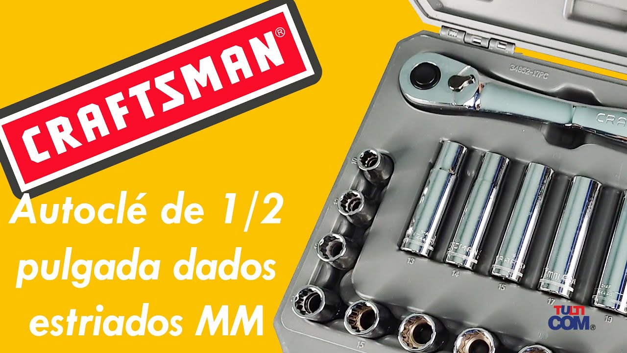 Autocle Craftsman modelo 934852, versión métrica, 17 Pzs - YouTube