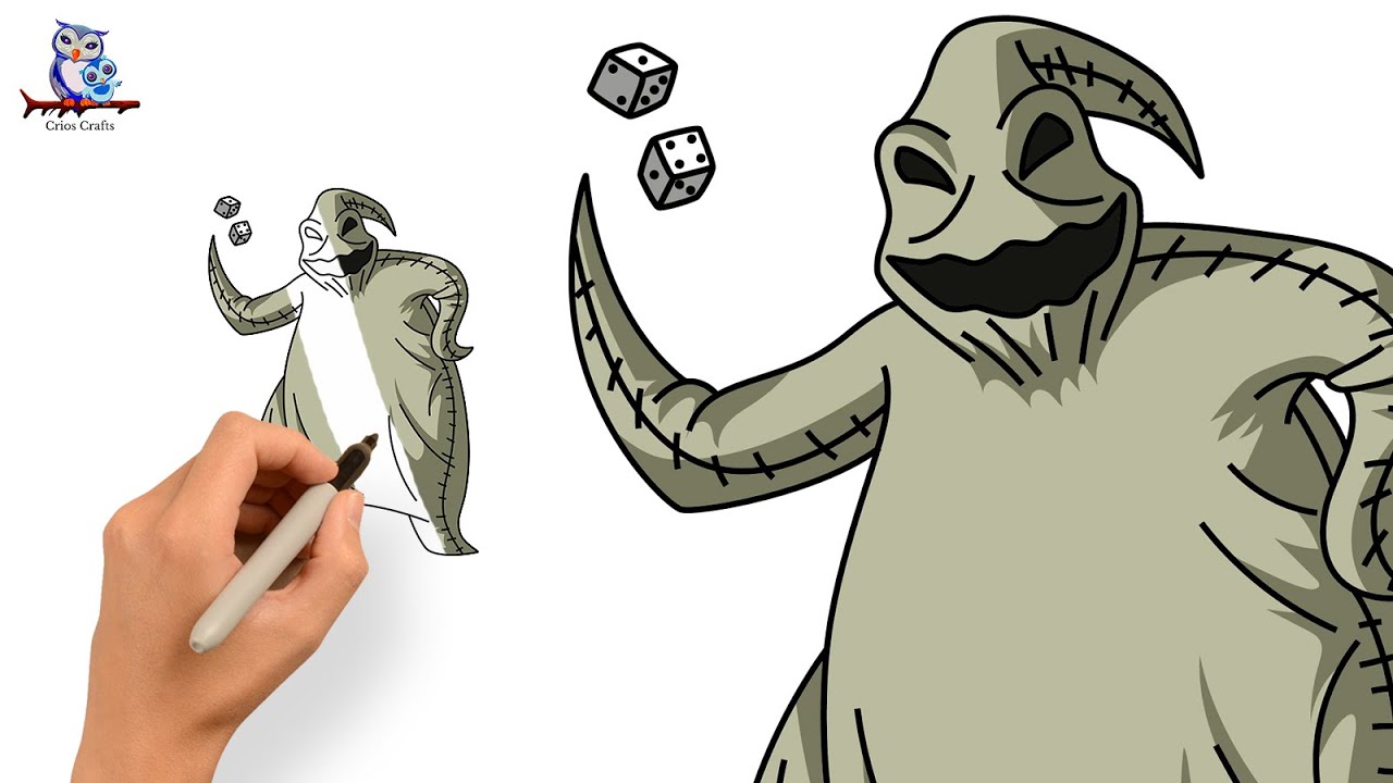 How to Draw Oogie Boogie - A Nightmare Before Christmas - YouTube