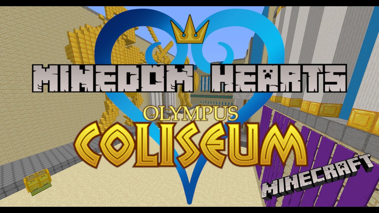 Minecraft Kingdom Hearts Olympus Coliseum Build COMPLETE Tour (Minedom ...