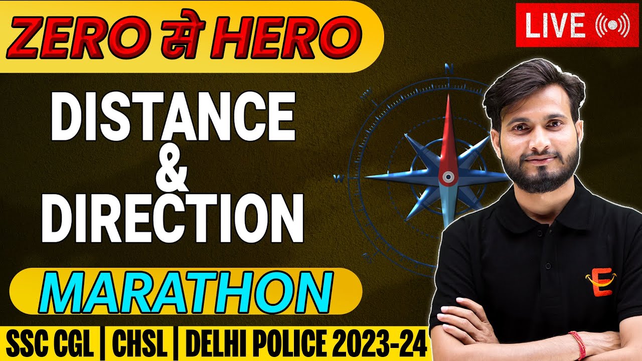 Distance & Direction Reasoning Basic Concepts / Important Questions For ...