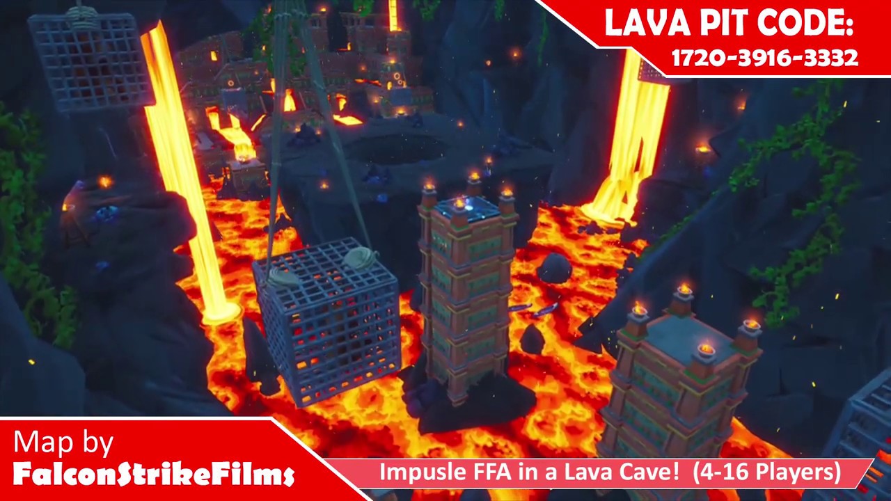 NEW Fortnite Creative Minigame - Lava Pit (4-16 Players) - YouTube