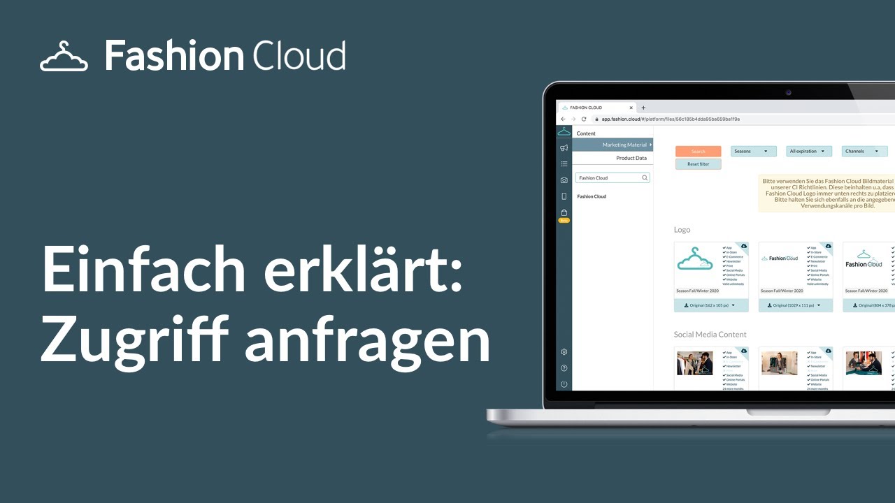 Einfach erklärt: Zugriff anfragen | Fashion Cloud - YouTube