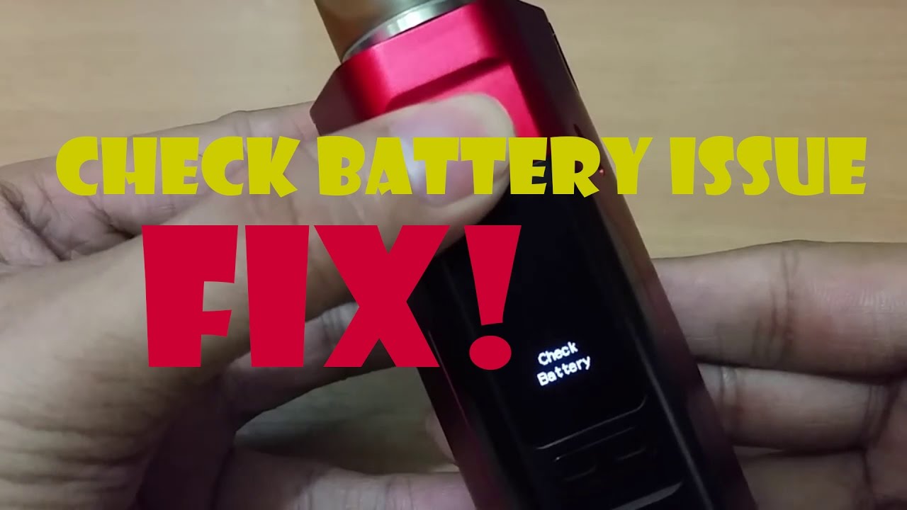 Vape Tutorial #1 RX 2/3 check battery issue FIX - YouTube