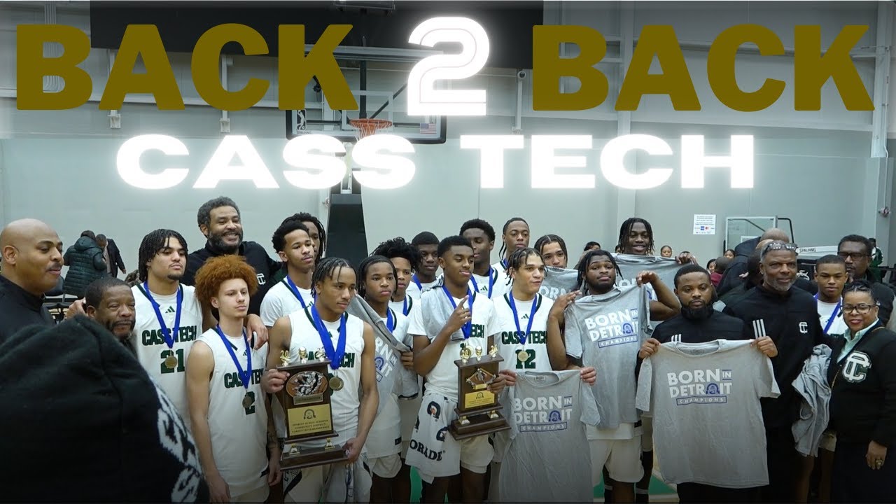 Cass Tech Goes Back to Back PSL🏆Cj Sadler 19 pt. Triple-Double⭐️ Locker ...
