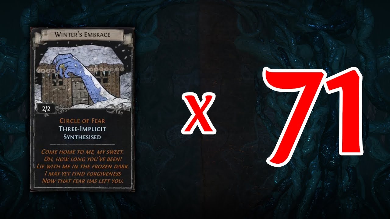 PATH OF EXILE 3.19 - OPENING 71 SETS OF WINTER'S EMBRACE - THE SEARCH ...