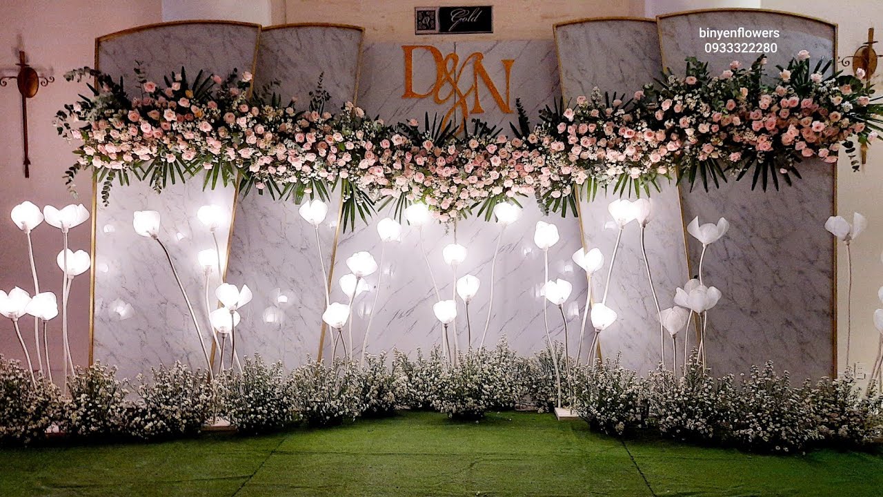 Trang trí hoa tươi Backdrop và Gallery trọn gói từ 25 triệu tại HCM ...