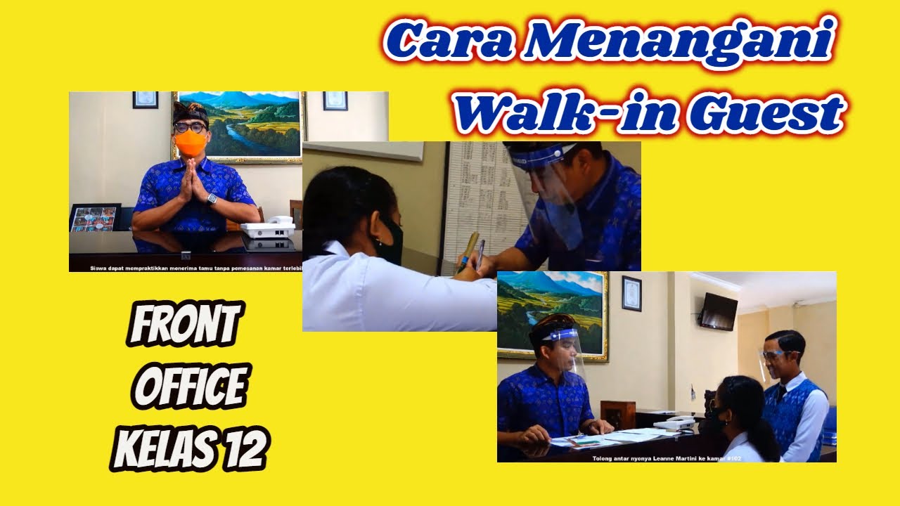 Cara Menangani Walk in Guest | Front Office Kelas 12 - YouTube