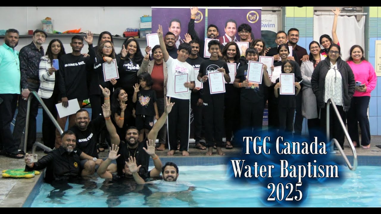 Heaven is Rejoicing - First Ever Water Baptism at TGC Canada !!! - YouTube
