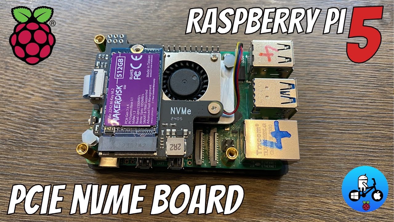 NVMe board for Raspberry Pi5. Official Case & Cooler friendly. Geekworm ...