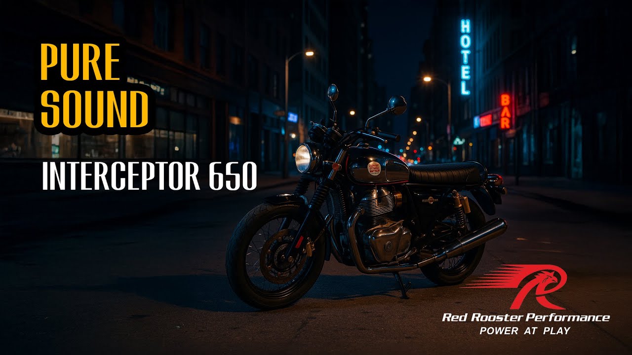Interceptor 650 with Red Rooster Exhaust – Pure Sound | No Music, Just ...