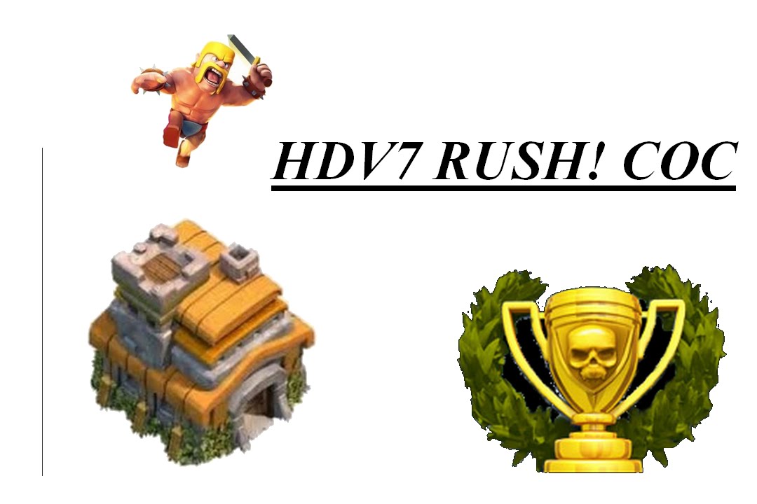 COC: Village hdv7 rush très efficace pour monter cristal! - YouTube