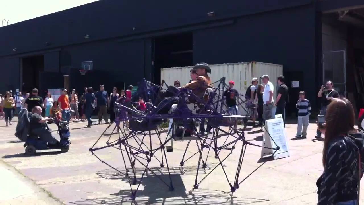 Awesome two-person 10-legged insect-like transport - YouTube