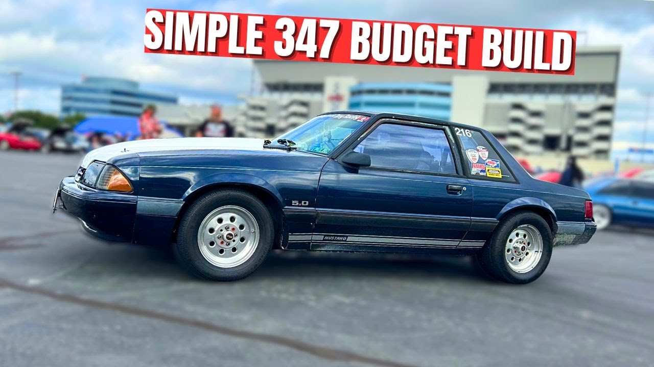 Simple CHEAP 11 Second DRAG CAR // 347 NA FoxBody Notchback Build - YouTube