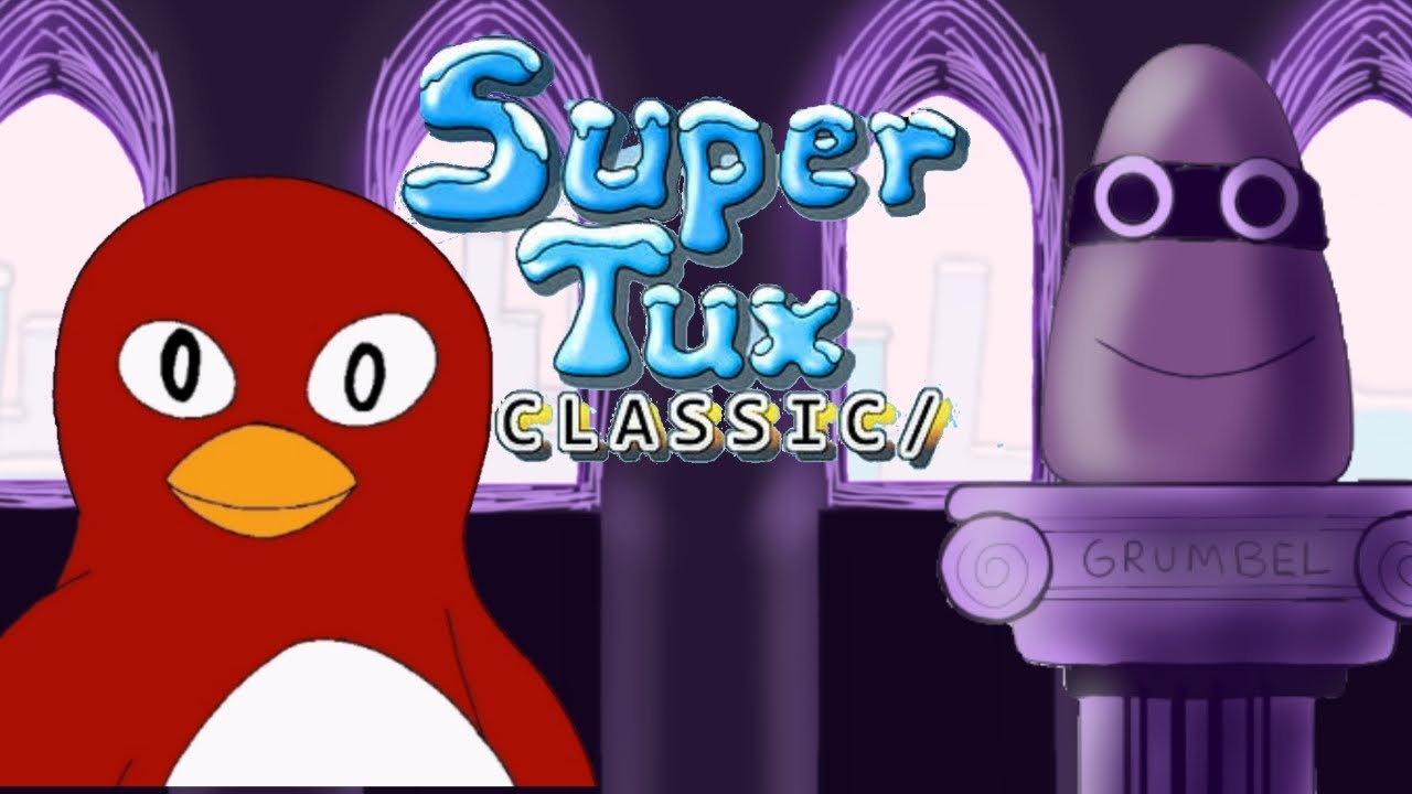 Super Tux Classic: (animated short) Tux meets Grumbel - YouTube