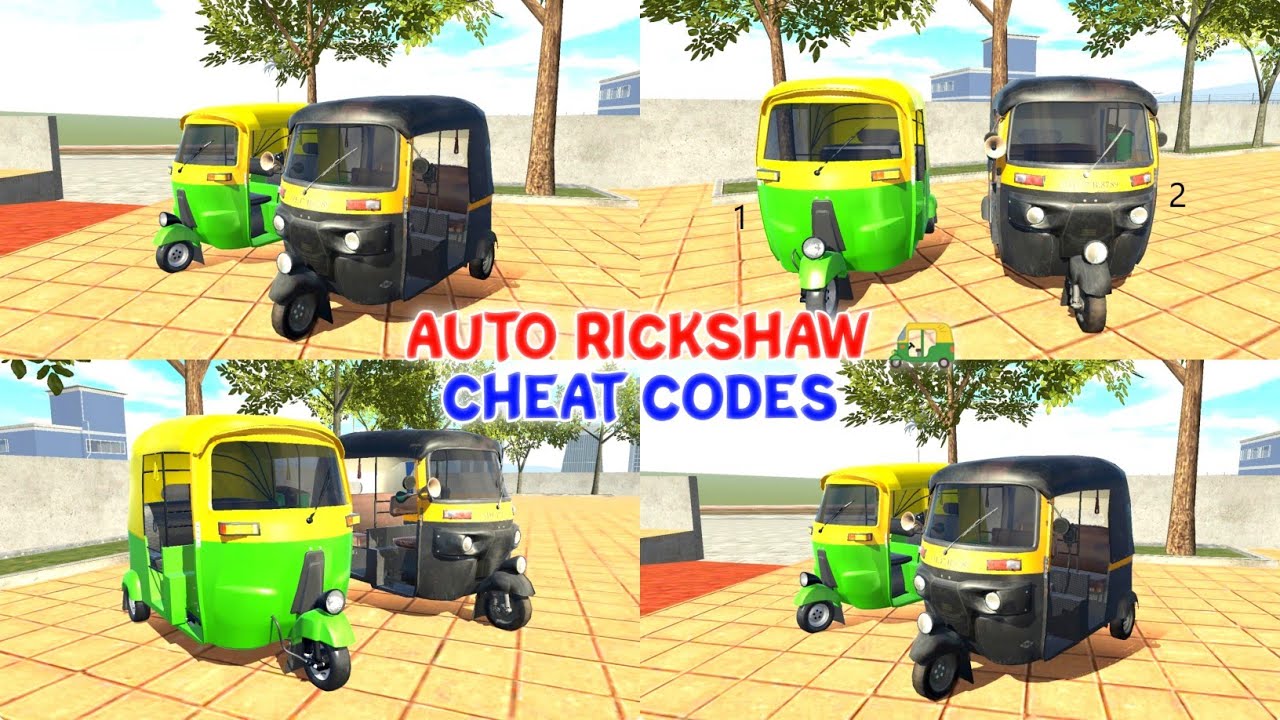 Auto Rickshaw 🛺 Cheat Codes in Indian Bike Driving 3D || Indian bike driving 3D New Update - YouTube