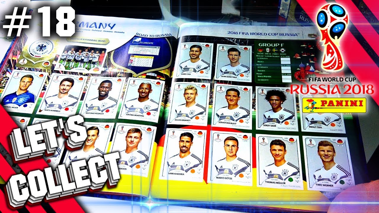 Panini FIFA WORLD CUP 2018 WM STICKER: LET'S COLLECT #18 ALLE DEUTSCHEN ...