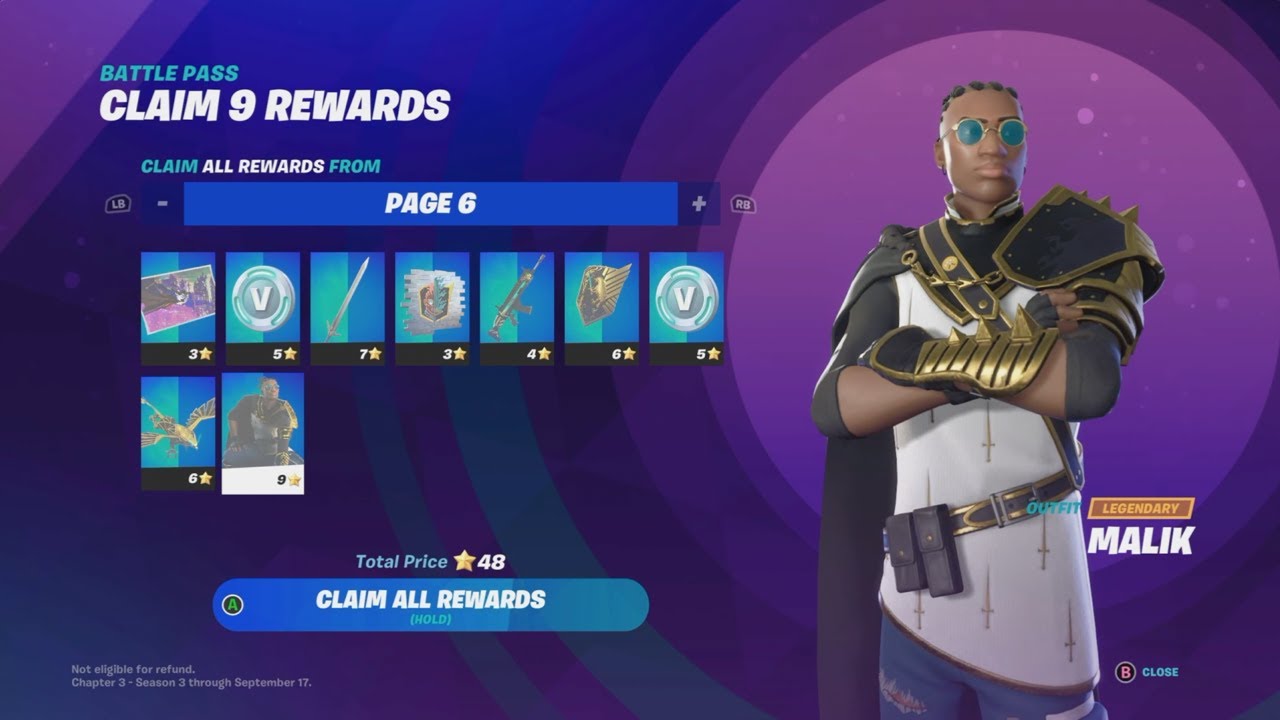 How to Unlock Malik in Fortnite | Battle Pass Rewards Page 6 - YouTube