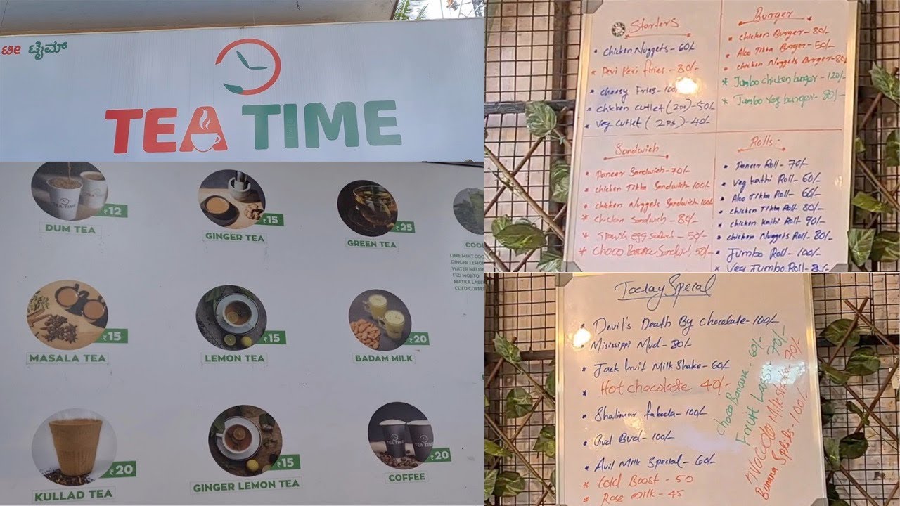 Tea time in Bangalore | 8 varieties of Tea | Extensive Variety of ...