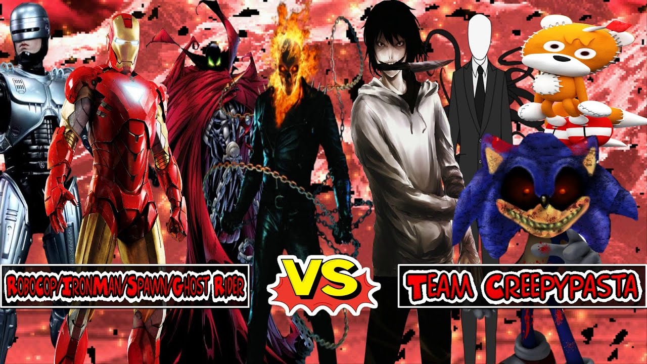 M.U.G.E.N. | Iron Man/RoboCop/Spawn/Ghost Rider vs Jeff The Killer ...