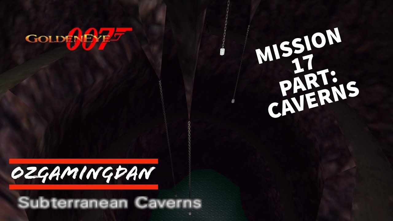 GoldenEye 007 Mission Caverns 00Agent Walkthrough (FullGame) Gameplay ...