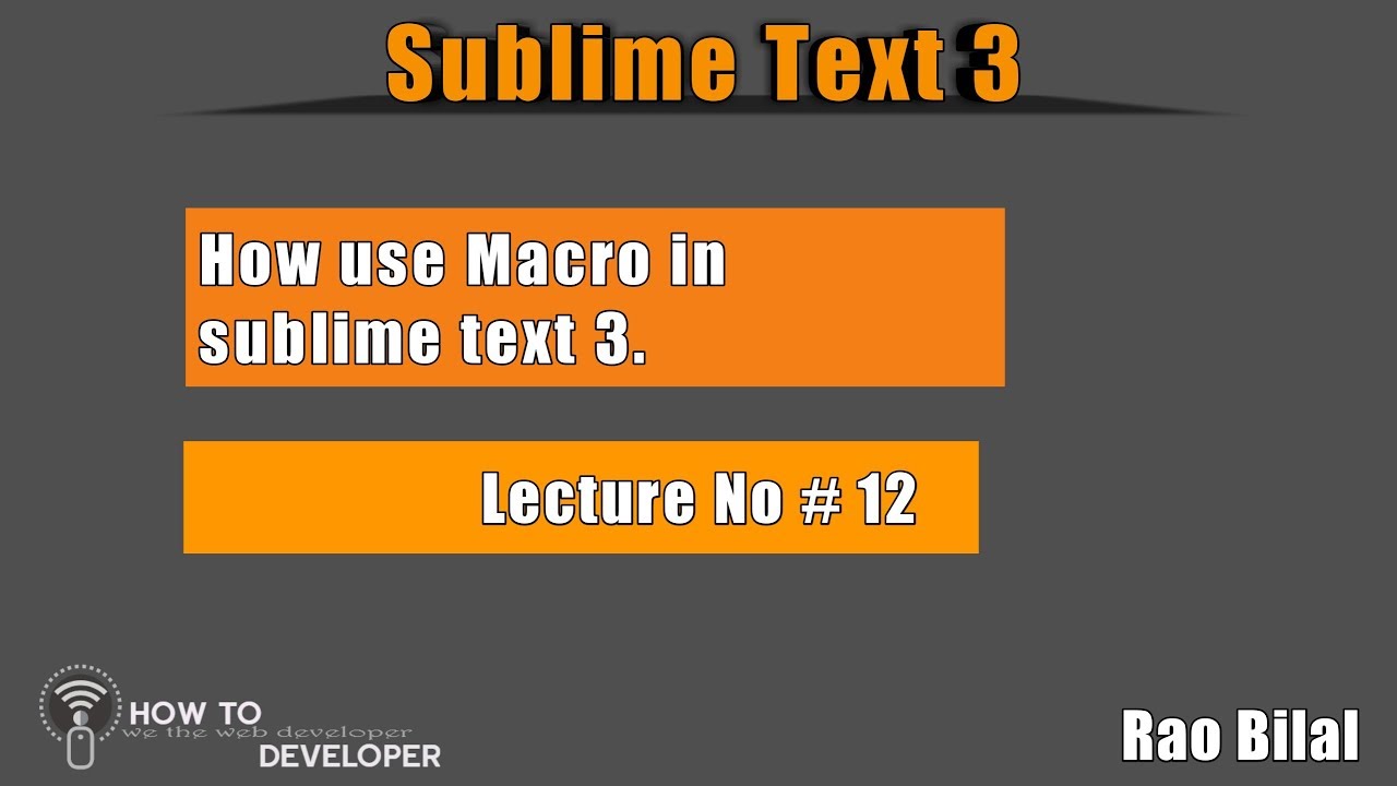 The Best Code Editor for Programmers Part# 12 | How to use Macro in ...