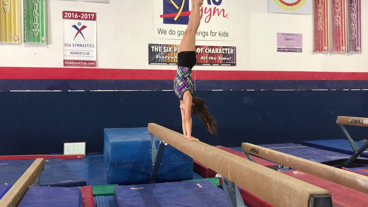 Side handstand dismount - YouTube