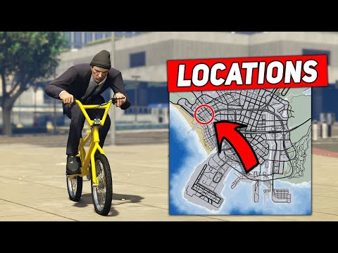 Top 10 BMX STUNT SPOTS For BEGINNERS! - (GTA 5 Stunts)