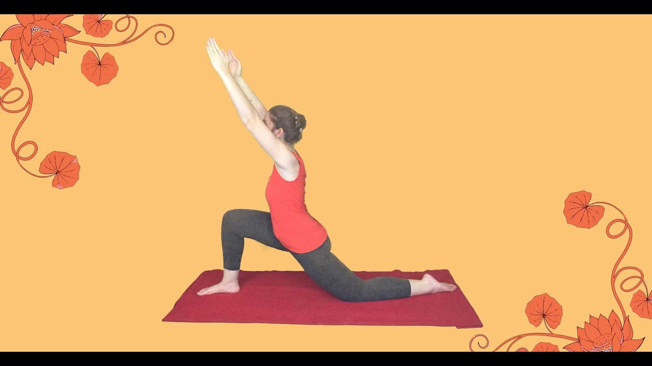 Crescent moon pose - Second part - YouTube