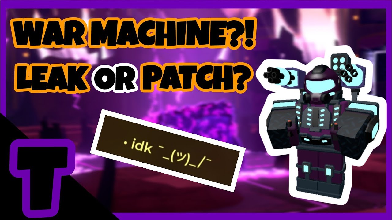 TDS MENTIONED WAR MACHINE IN THE LOGS?! |Tower Defence Simulator ...