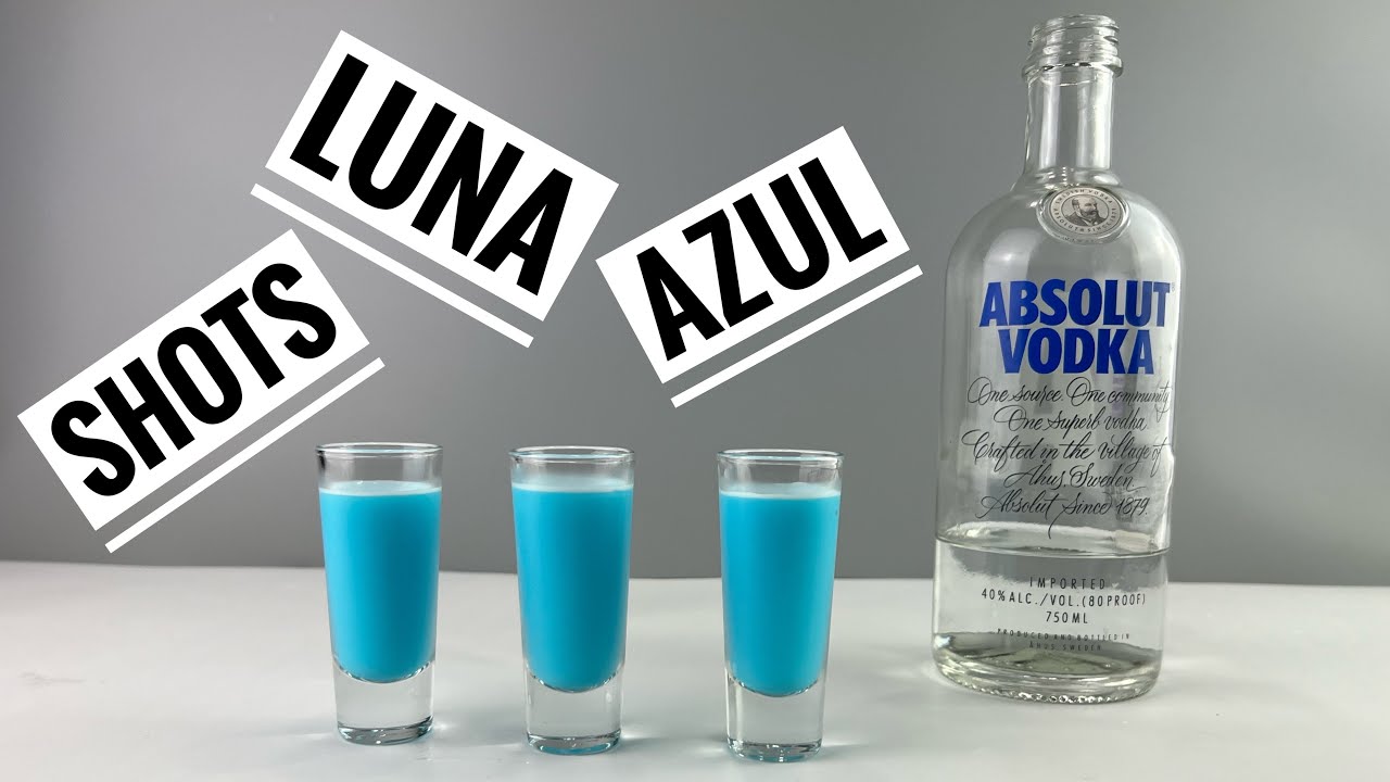 Shots Luna Azul| Shots Con Vodka | Leche de Vaca - YouTube