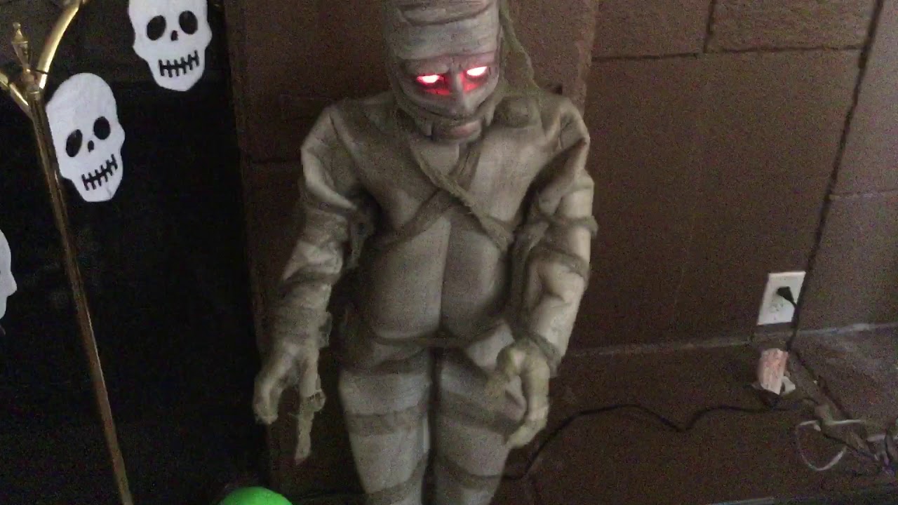 Animated Halloween Mummy prop - YouTube