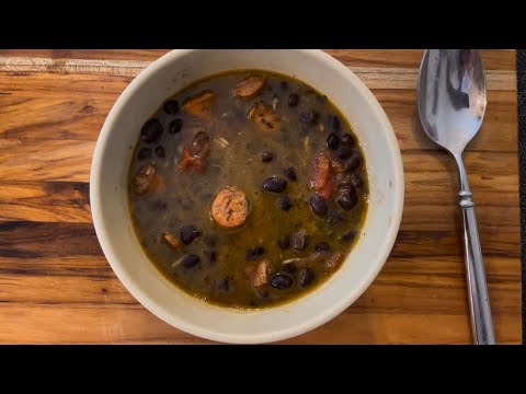 Black Beans with Sausage Stew — Testosterone Booster! - YouTube