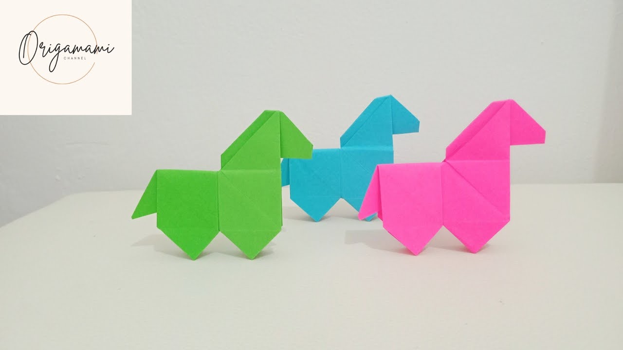 Origami Kuda Poni | Origami kuda | Origami horse | Little pony ...