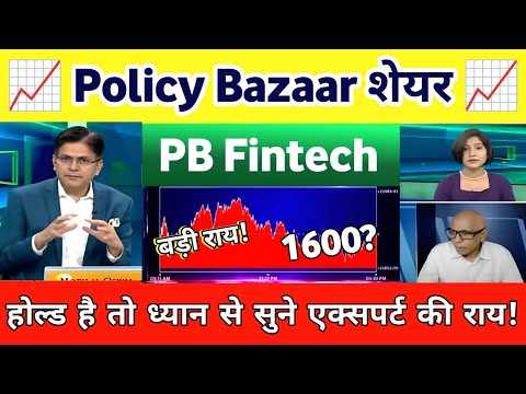 Policybazaar Share News Today | Pb Fintech Share Latest News | Policy Bazaar share analysis today
