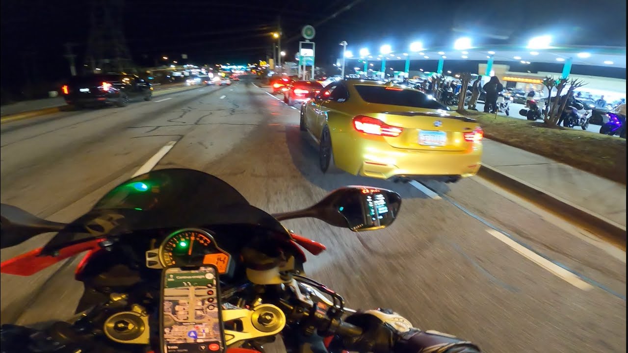 600 HP Twin turbo M4 VS LITER BIKES @ATL UNKWN CAR MEET😤😤💨 - YouTube