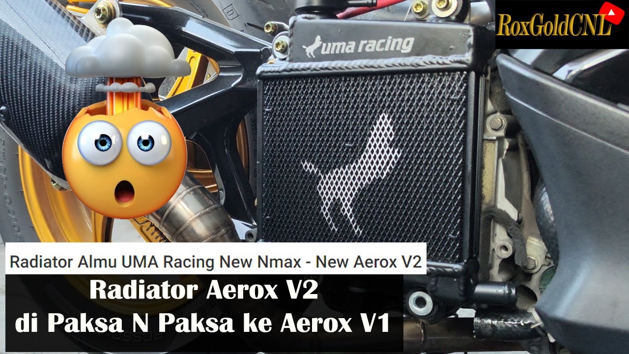 Begini Jadinya Radiator Aerox New Dipaksakan ke Aerox Old, Radiator Uma ...