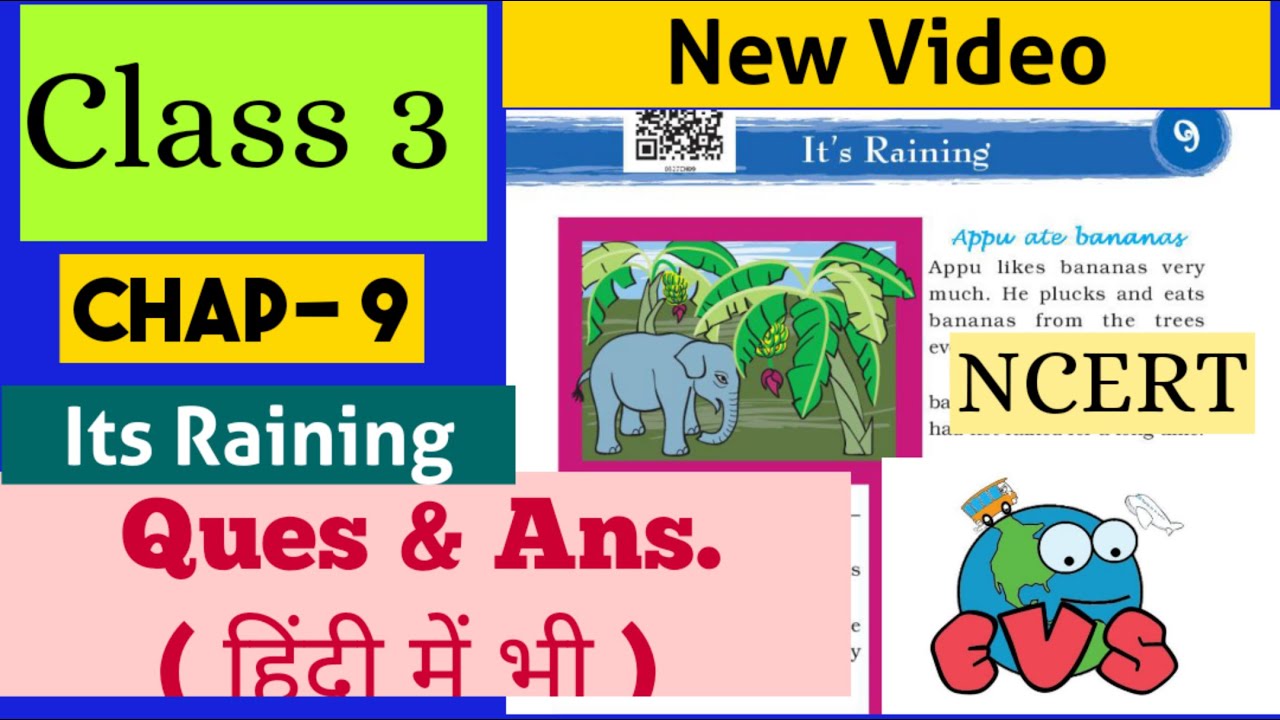 Class 3 EVS chapter 9 Its Raining Question & Answer,ncert class 3 evs ...