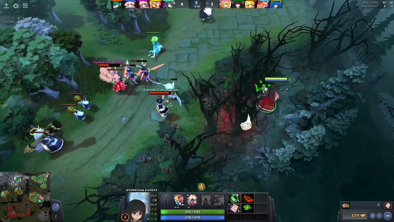 DOTA 2 Touhou Defence of the Shrines (THD2/DOTS2) 2017 07 03 Kekt rly ...