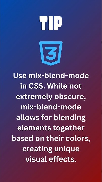 Css Tip Use Mix Blend Mode In Css Shorts Youtube